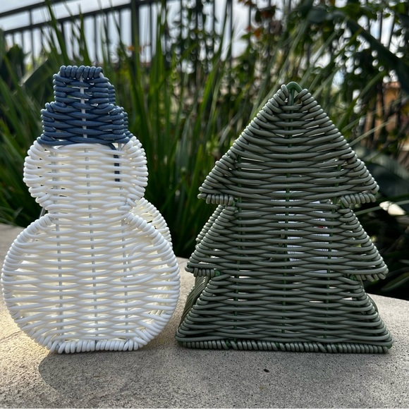 Target | Holiday | Target Christmas 223 Wicker Snowman Tree Baskets Box ...
